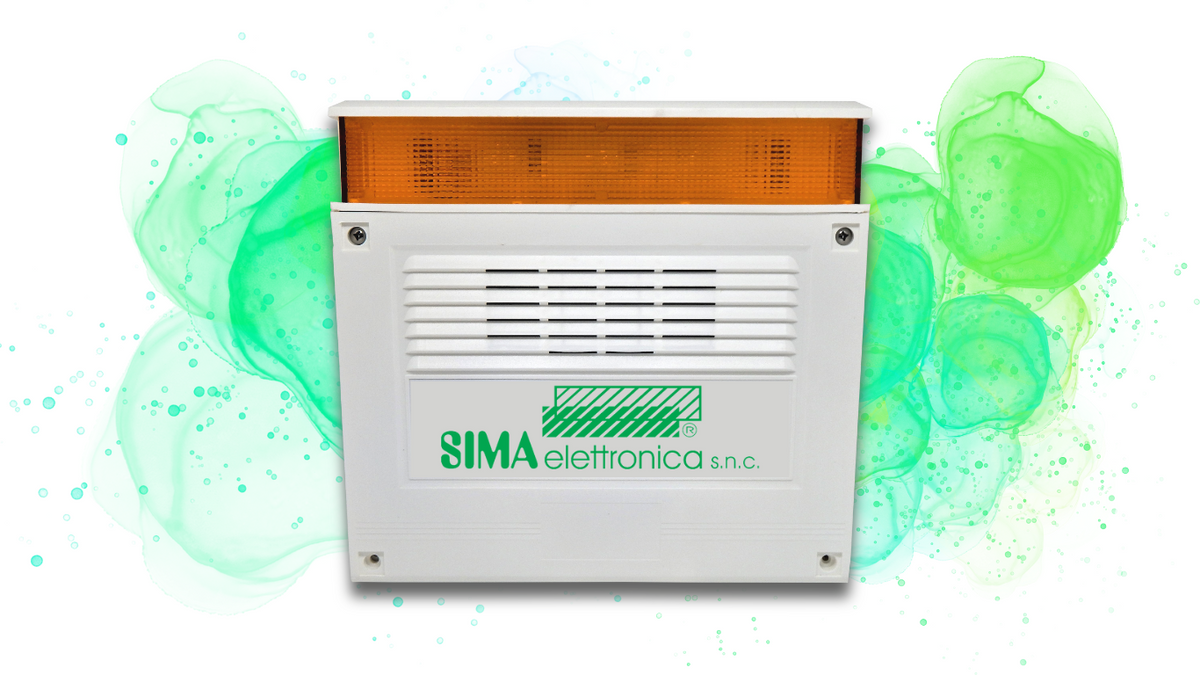 Sirena Elettronica Autoalimentata 120dB con Lampeggiatore LED ...